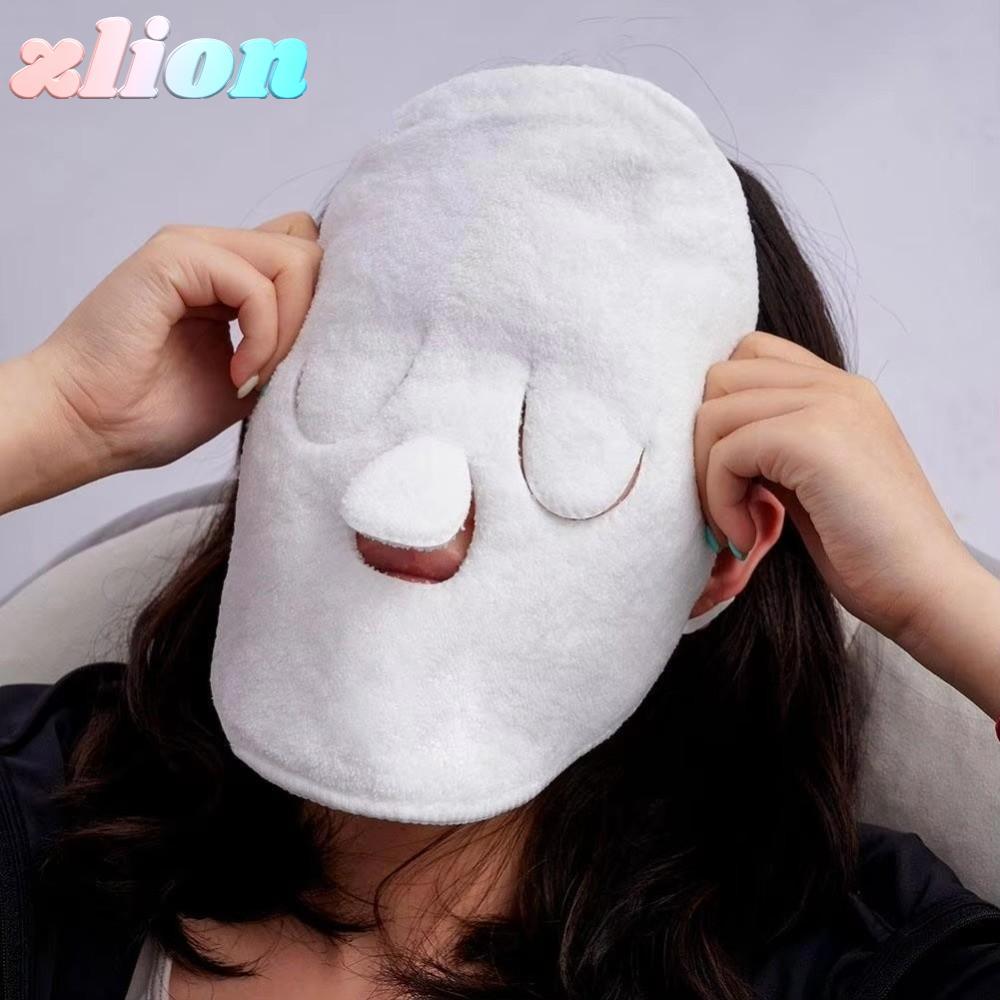 ZLION Face Towel , Hanging Ear Wet Compress Steam Face Towel, Reusable ...
