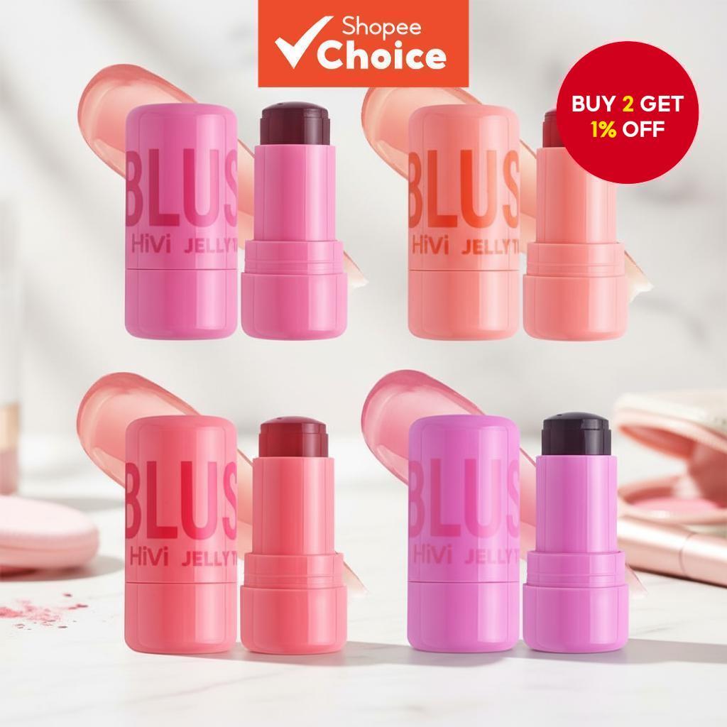 Jelly Blush Stick, 2-in-1 Lip and Cheek Blush, Bold Color, Long-lasting Rouge Makeup 5g | Shopee ...