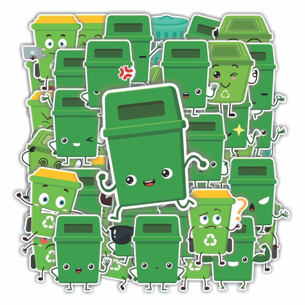 COD 50 PCS Trash Bin Stickers Waterproof Stickers – Ideal to Protect ...