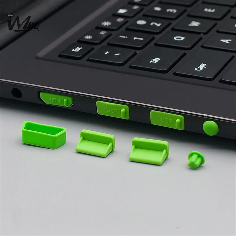 ZTD 16pcs/set Laptop Dust Plug Set USB Port VGA Rubber Protective Cover ...