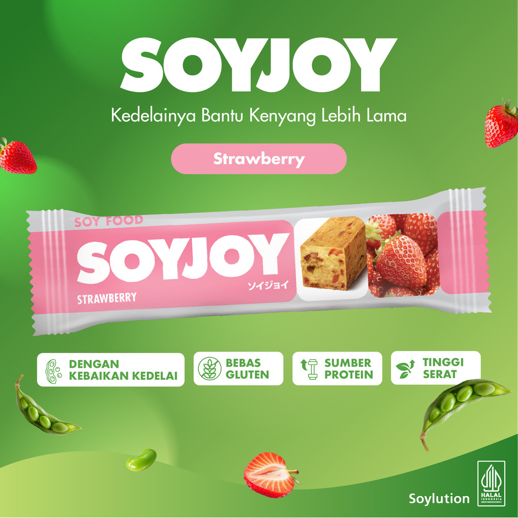 SOYJOY Strawberry Soy Snack Bar 30g - Single | Shopee Philippines