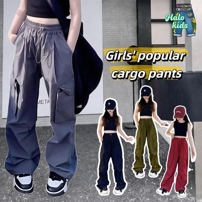 Halokids Cargo Pants ToddlerOOTD BudgetPamangkot Multifunctional Multi ...