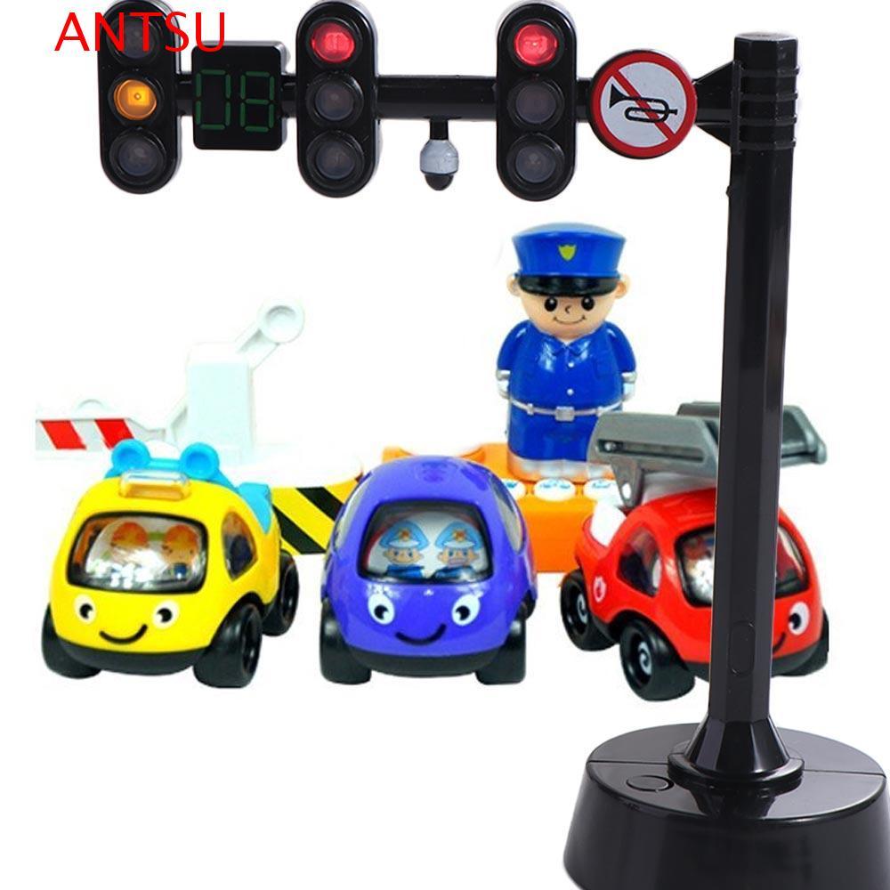 ANTSU Traffic Toy Light Signs, Safety Model Mini Stop Model Toys, Speed ...