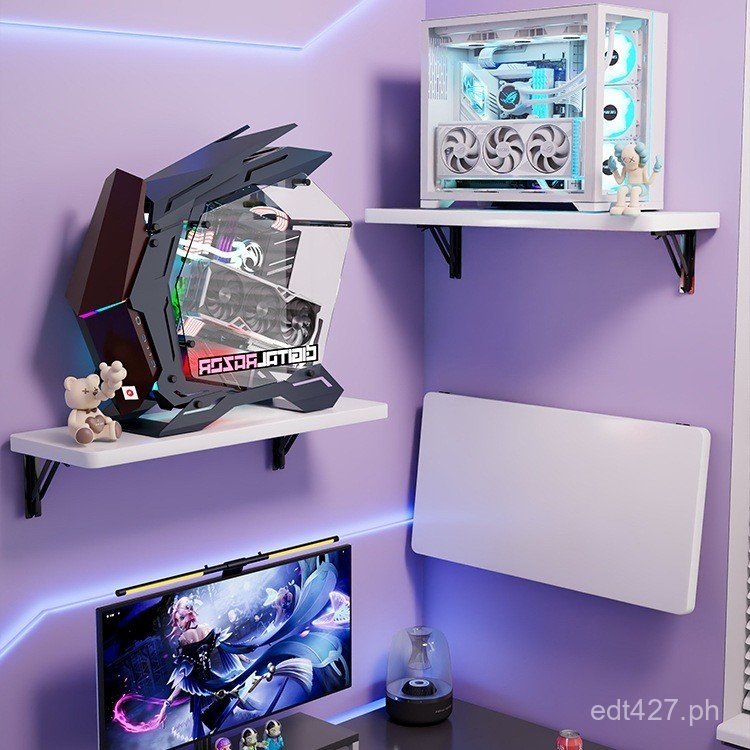 Computer Case Shelf Bracket Host Support Rack Storage Wall Mount ...
