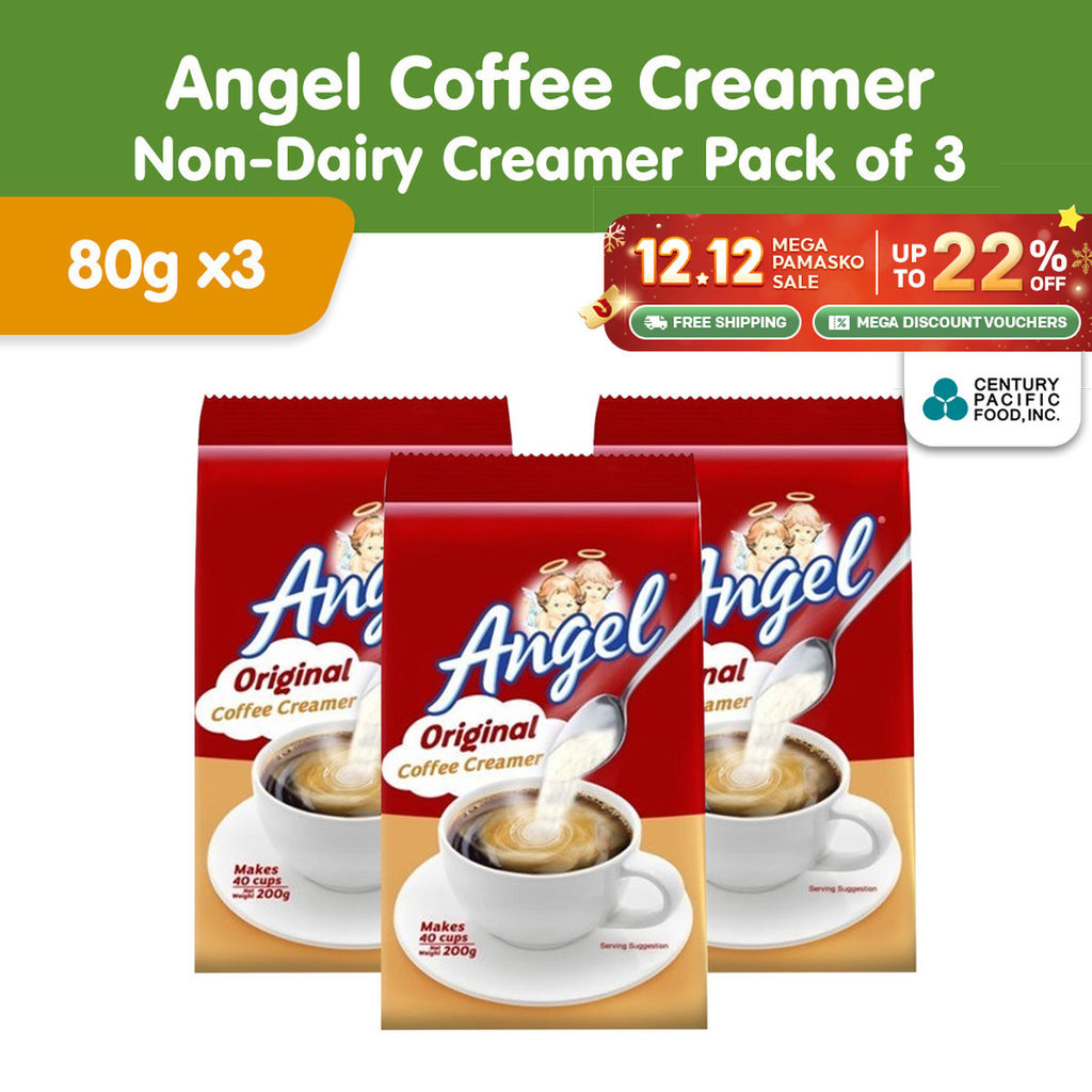Angel Coffee Creamer Original 80g (Pack of 3) - Non-Dairy Creamer ...