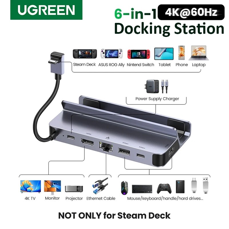 UGREEN USB HUB Type C Docking Station HDMI 4K60Hz for Steam Deck ...