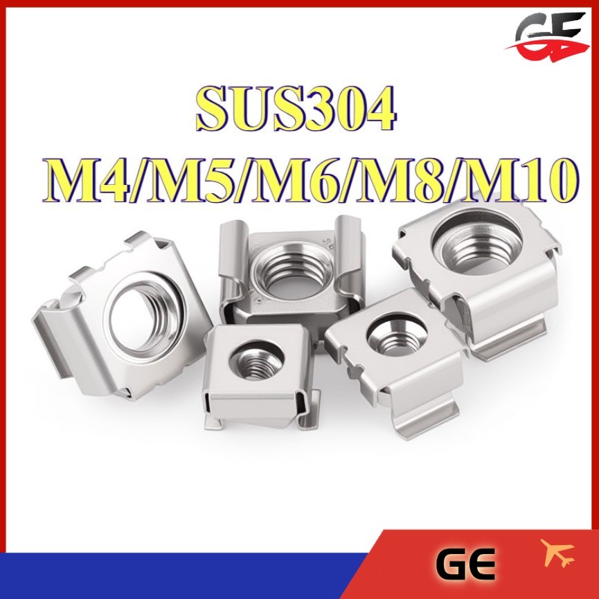 304 stainless steel cassette nut, cage nut jam tin clip female floating ...