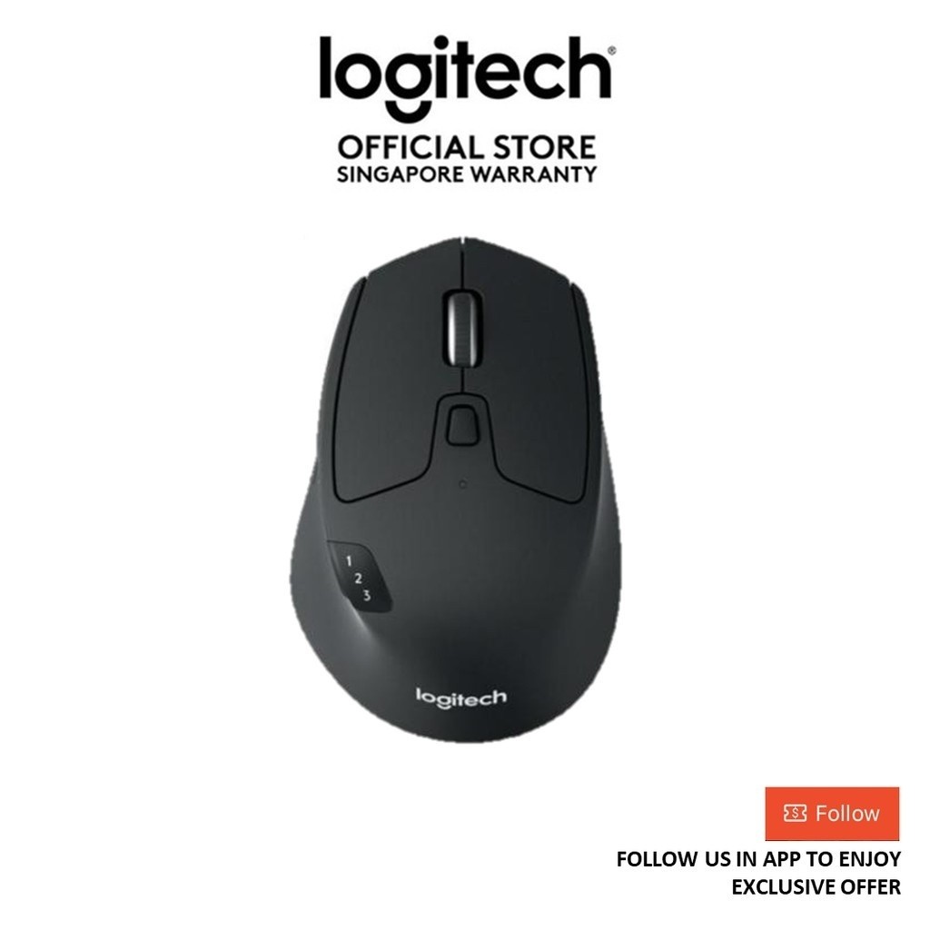 Logitech M720 Triathlon MultiDevice Bluetooth Mouse With Logitech Flow Technology EBL Seamless ...