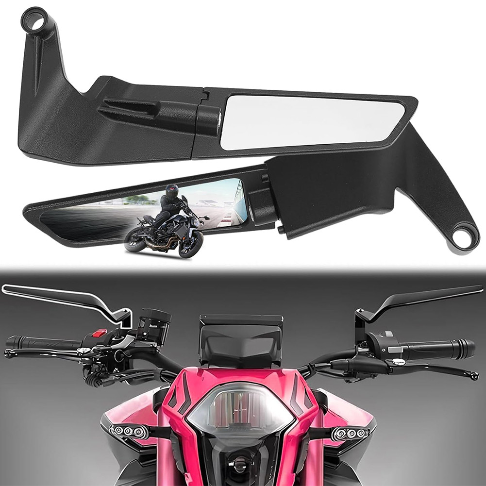Motorcycle Rear View Mirrors Stealth Wind Wing Side Mirrors [Dreamall8 ...