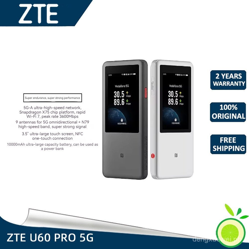 ZTE U60 PRO 5G portable WiFi 7 mobile card insertion router live ...