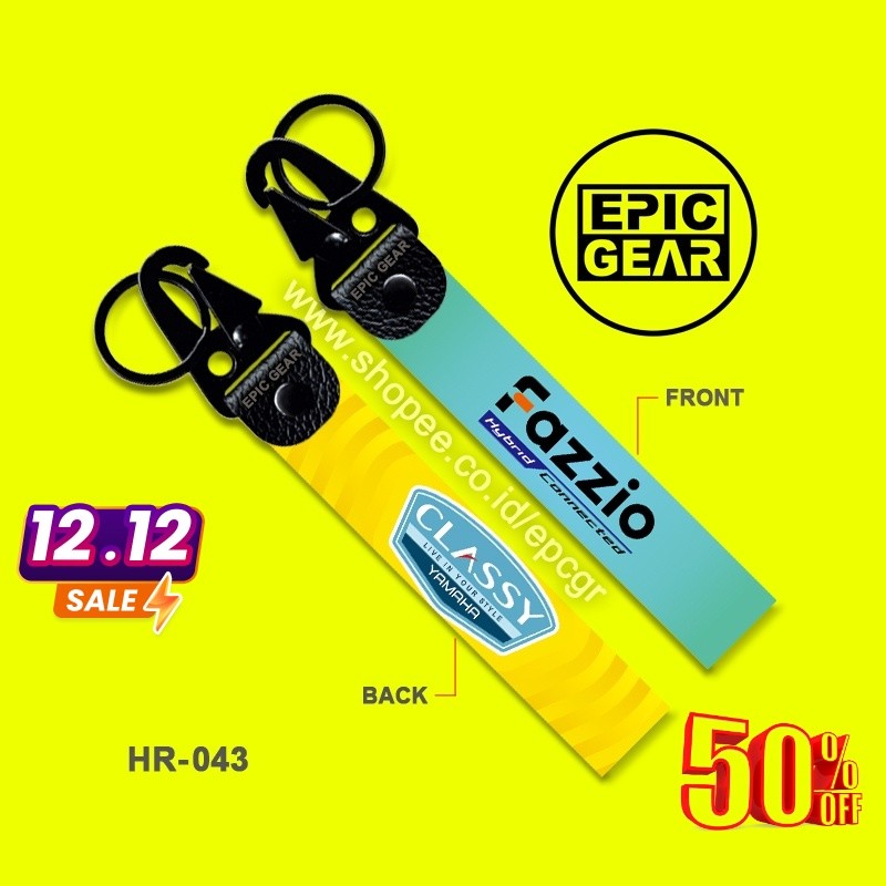 GANTUNGAN HIGH QUALITY YAMAHA FAZZIO PREMIUM KEYCHAIN CLASSIC ...
