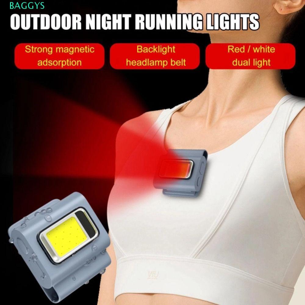 BAGGYS Headlamp, Strong Light With Magnetic Hat Clip Lamp, Mini COB USB ...