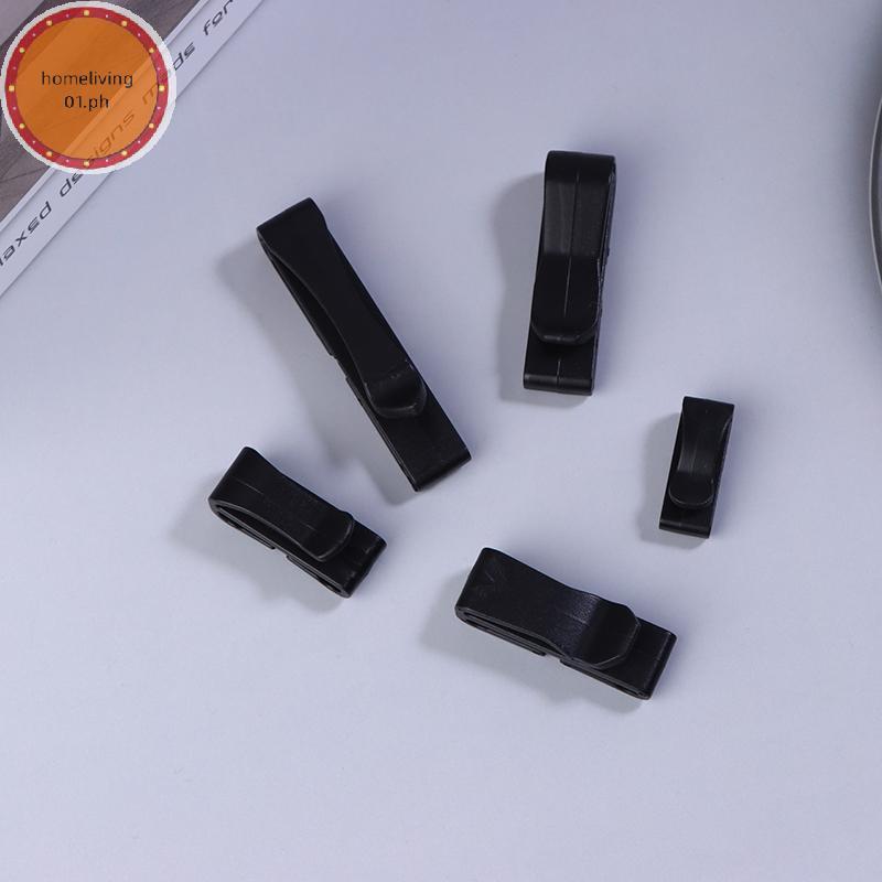 homeliving01 10Pcs/Pack Quick Slip Keeper Buckle End Clip Slider Black ...