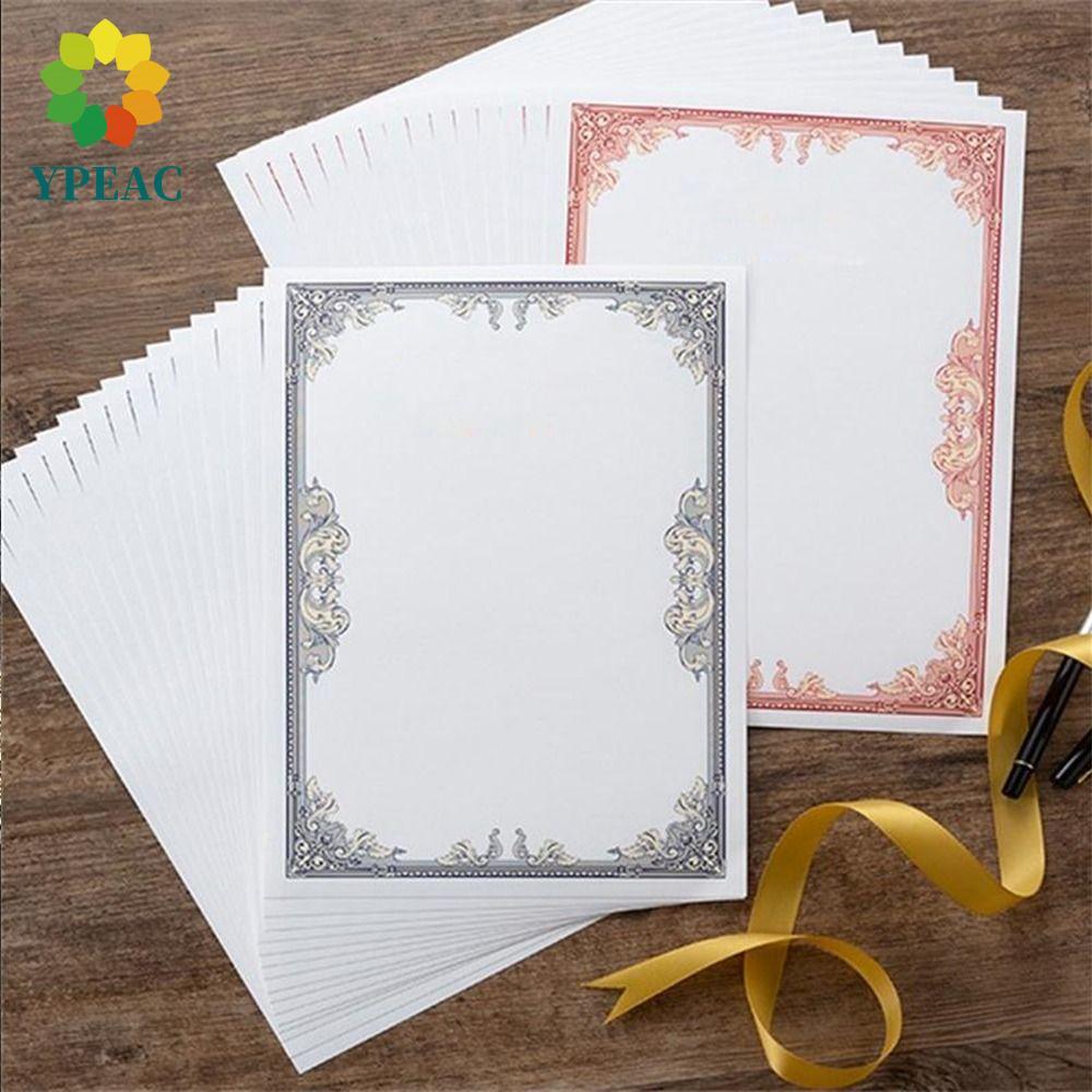 YPEAC 10 Sheets A4 Certificate Inner Page, Plain Inner Page Ceremony ...