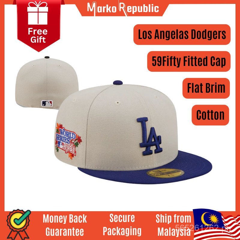 MLB NE LA Los Angeles Dodgers Unisex Men Women Fitted SnapBack Flat ...