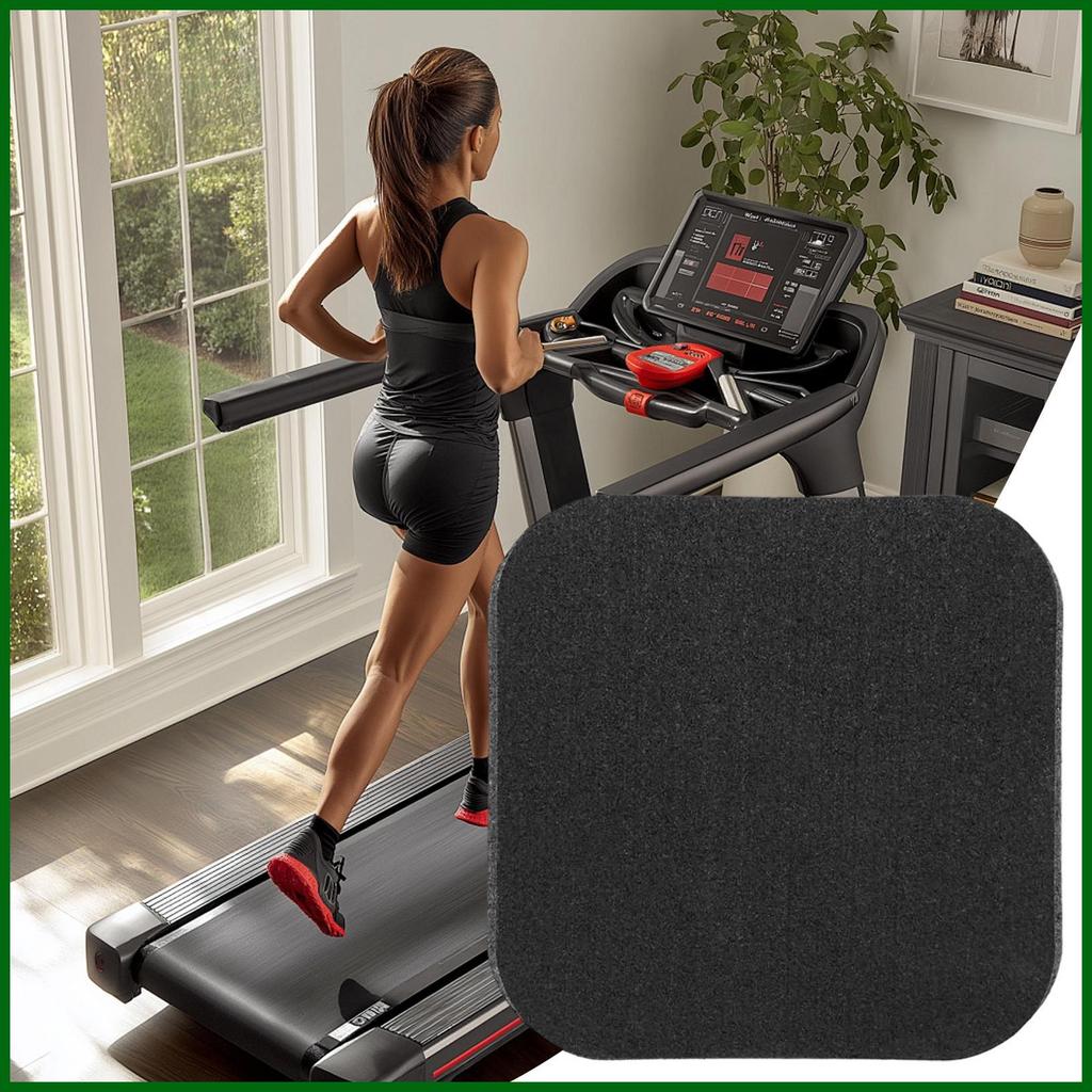 Treadmill Mat for Carpet 6-Piece Shock Absorbing Noise Reduction ...