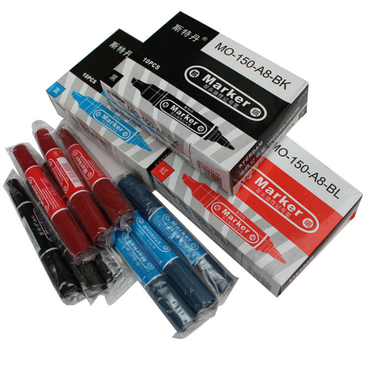 Manufacturer Wholesale Large Tip Pen A8 Double-ended Oil-based Marker ...