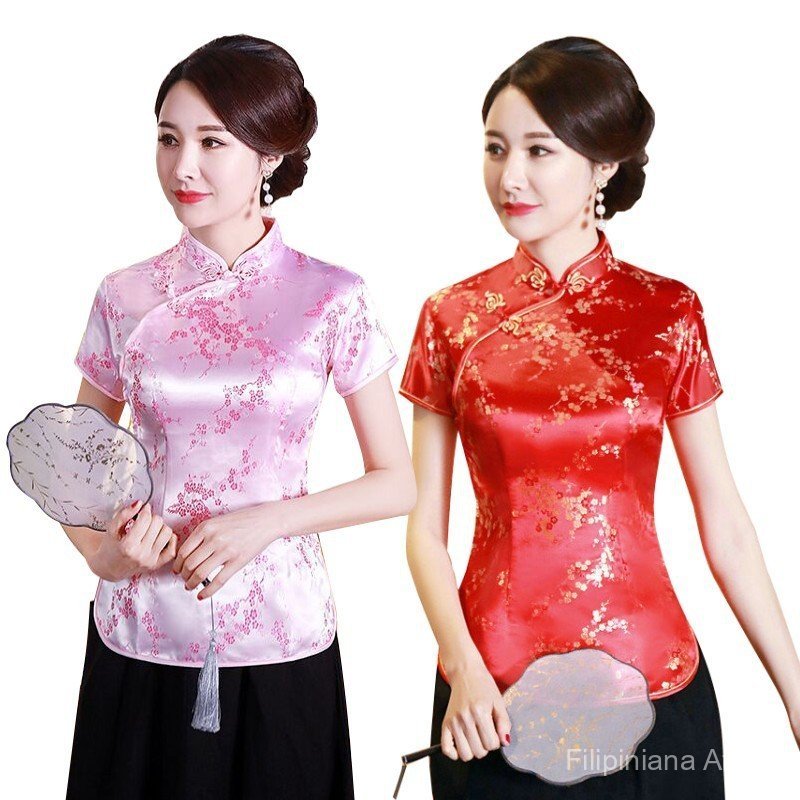 Women's Chinese Retro Tang Suit Improved Qipao Top 2025 New Arrival ...