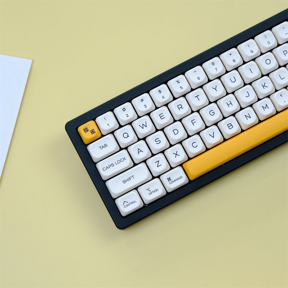 Light Smile Honey Milk Keycaps Retro MOA Cute Keycaps PBT dye ...