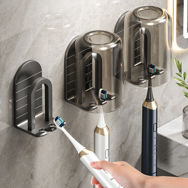 Toothbrush Rack Perforated Toilet Mouthwash Cup Toothbrush Cup Wall ...