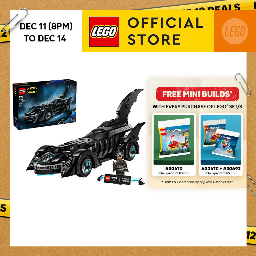 LEGO® Super Heroes 76304 Batman Forever™️ Batmobile™️, Age 12 ...