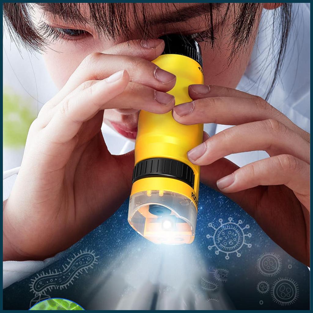 Pocket Microscope Preschool Compound Microscope 120X STEM & Science Toy ...