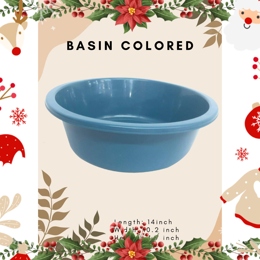 Round multi-purpose plastic MINI WASH BASIN bathroom and laundry ...