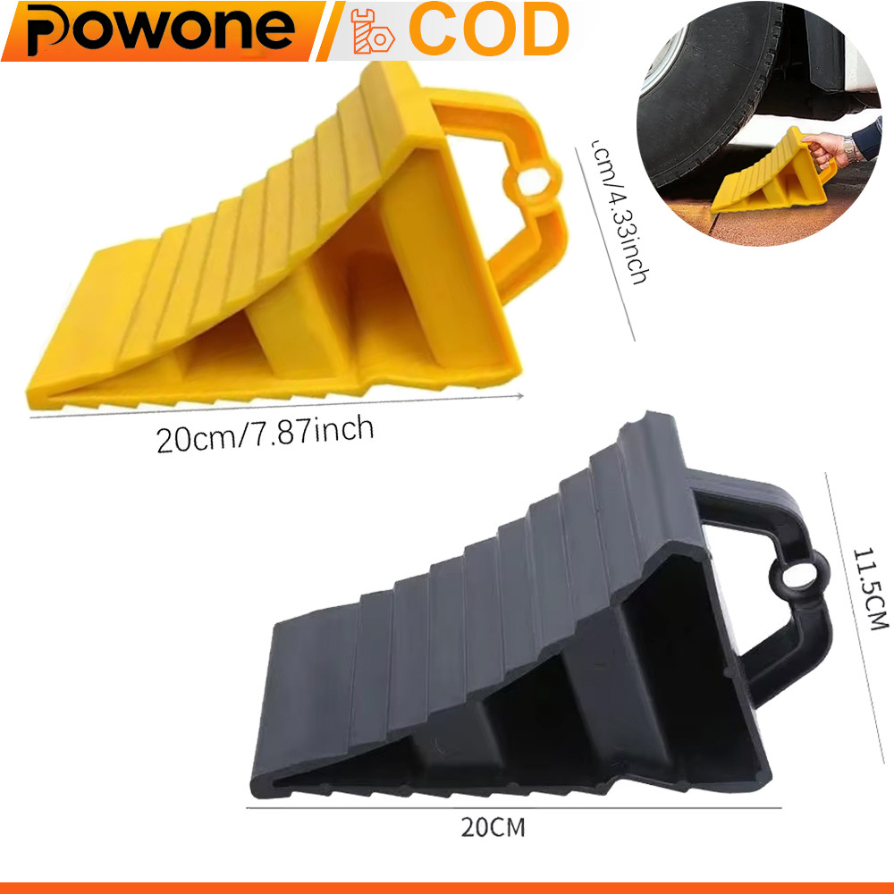 Wheel Stopper Wheel Chock Vehicle Truck Tire Stop Block Wheel Ramp Skid ...