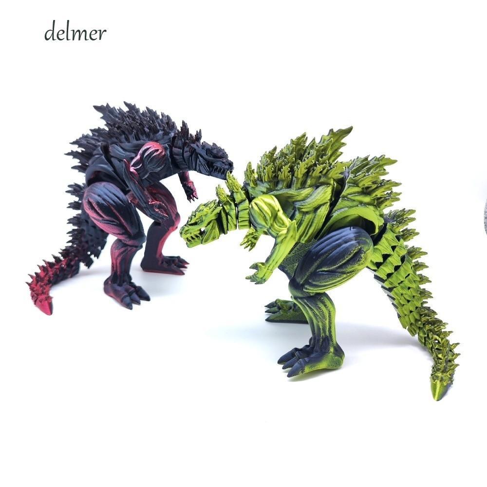 DELMER Godzilla Action Figure, 3D Printed 29cm Muscle Godzilla Toy ...