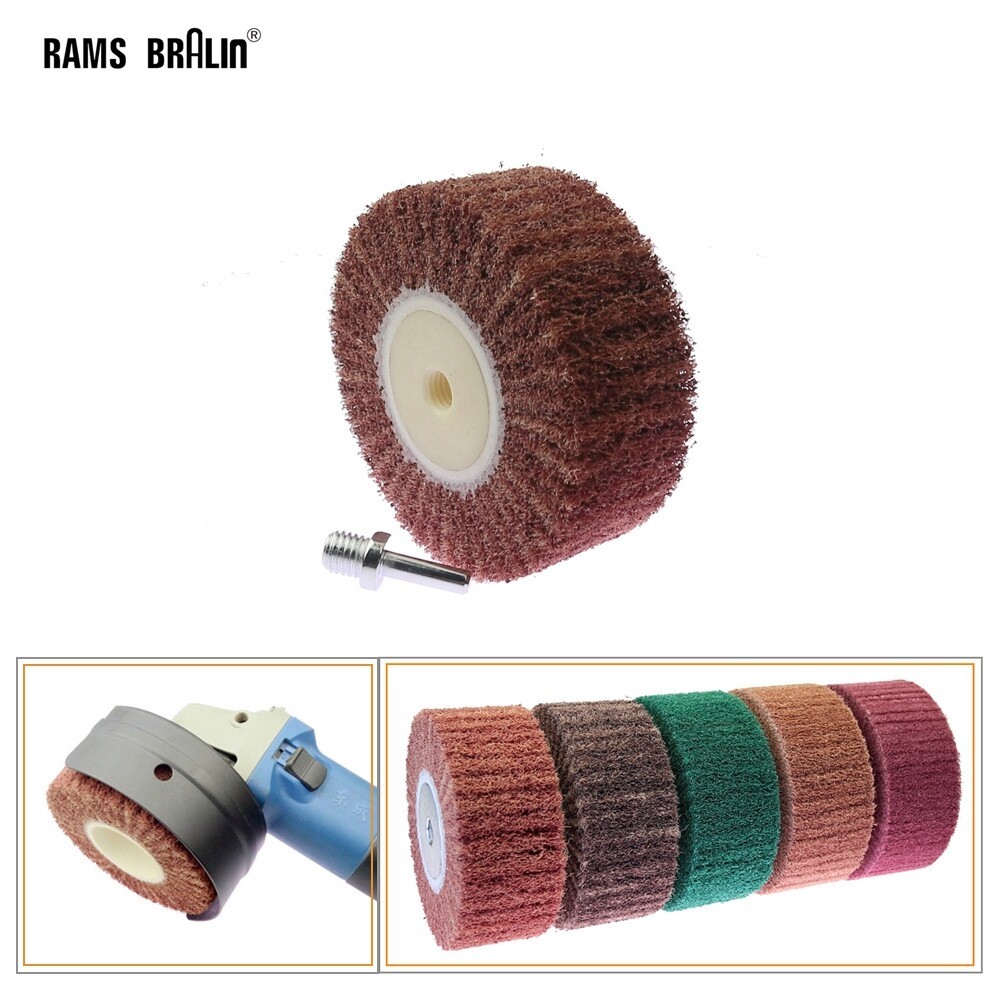 COD-1 piece 120*50mm*M14 Non-woven Polishing Wheel Mop Brush for ...