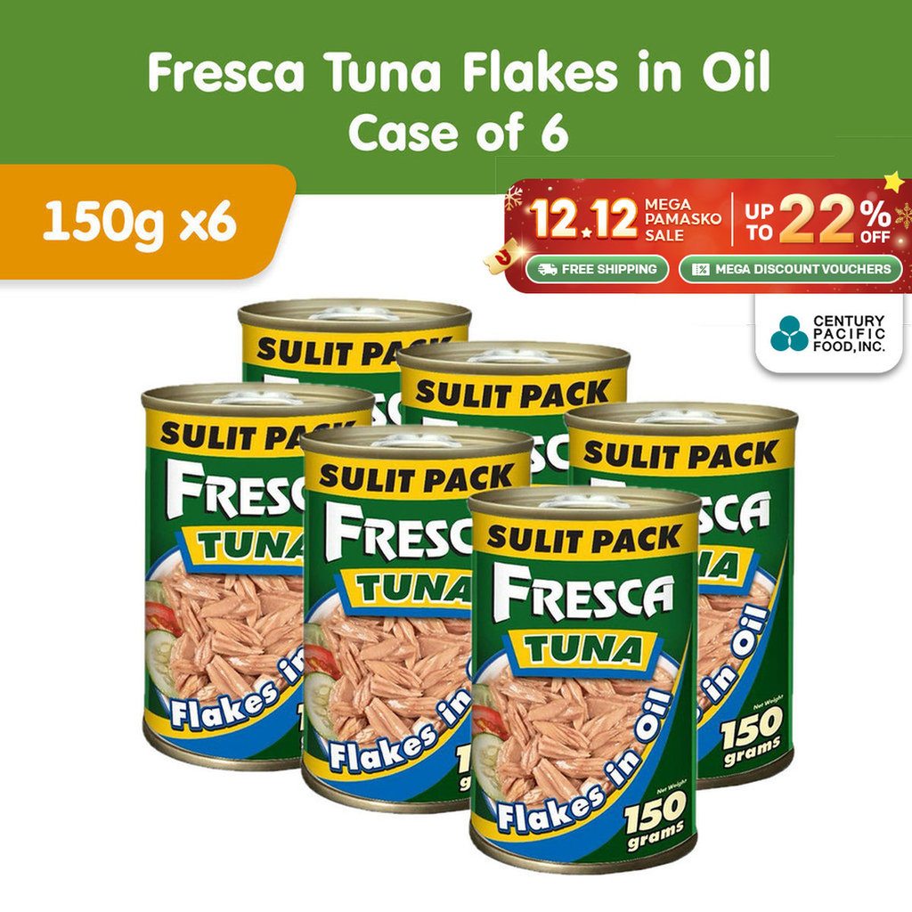 Fresca Tuna Flakes in Oil 150g (Pack of 6pcs) | Shopee Philippines