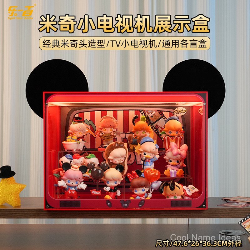 Le100 Applicable POPMART Pop mart DIMOO Mickey Head Shaped Small TV ...