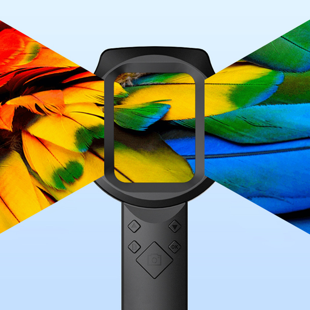 Microscope for Adults Kids 2.8 Inch IPS Screen Digital Microscope with ...