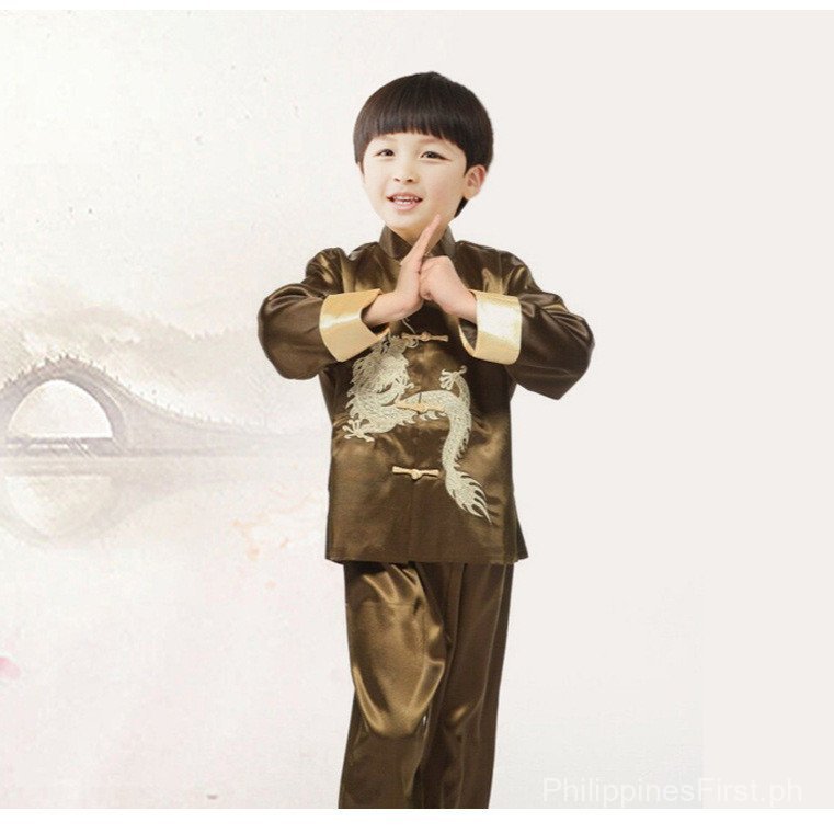 Children's Tang Suit Little People Big Dragon Set X1020Suit Clothes ...