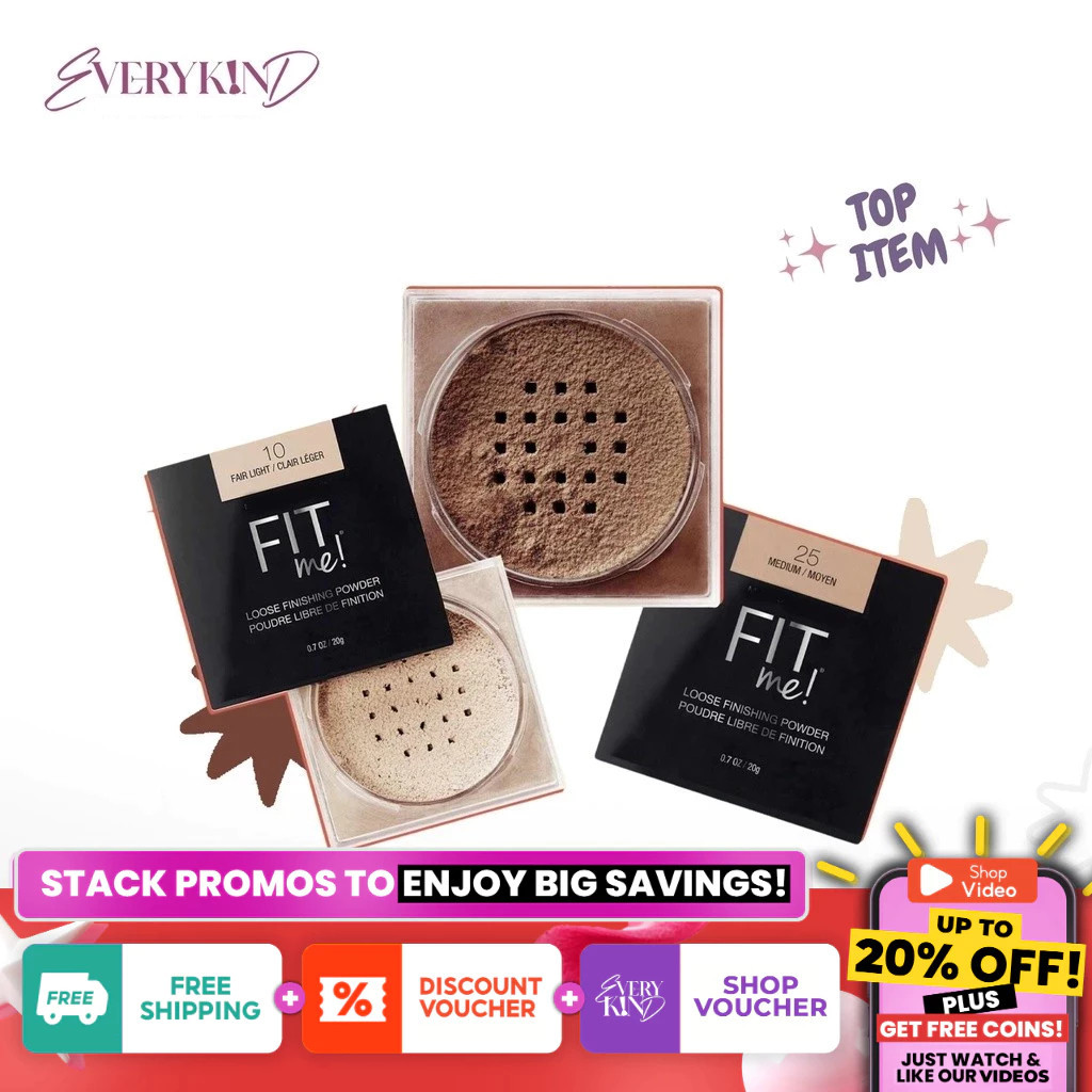 Fit Me Loose Finishing Powder - 12HR Wear, Set and Bake, Shine Control ...