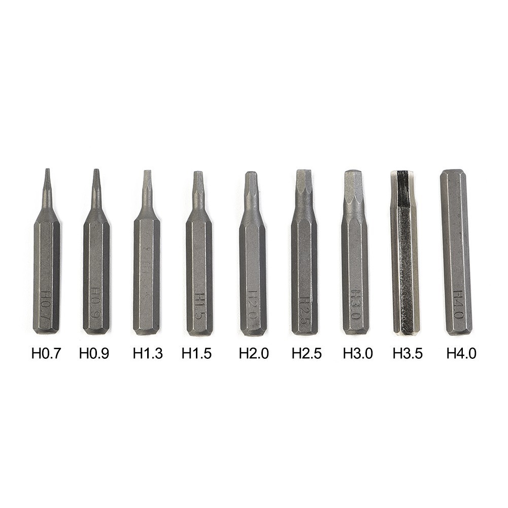 LALA. Ready Stock H4×28mm Small Hex Screwdriver Bits H0.7 H0.9 H1.5 for ...