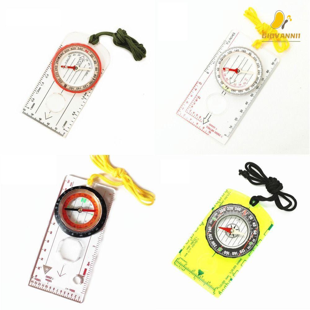 GIOVANNI1 Compass Plastic Feet Measure Scale Ruler Orienteering Thumb ...