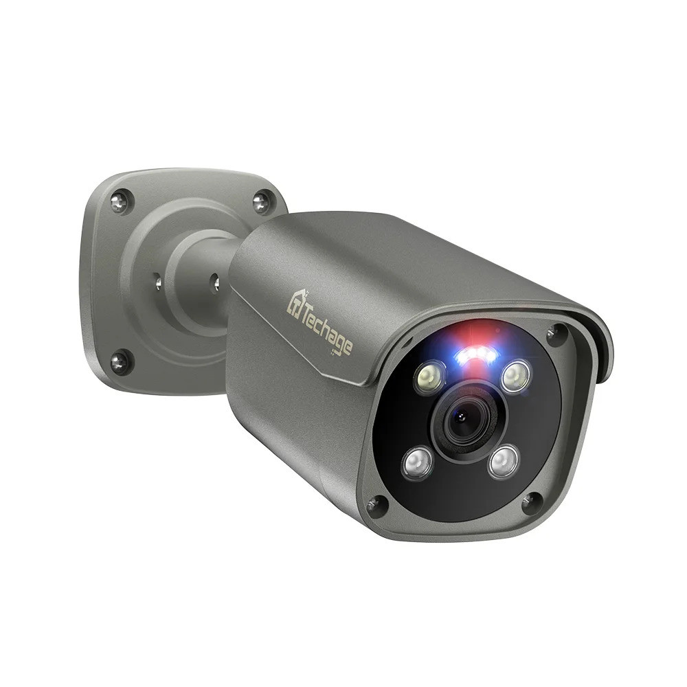 Techage 4mp 5mp 4k Poe Camera Ai Smart Two Way Audio Outdoor Face ...