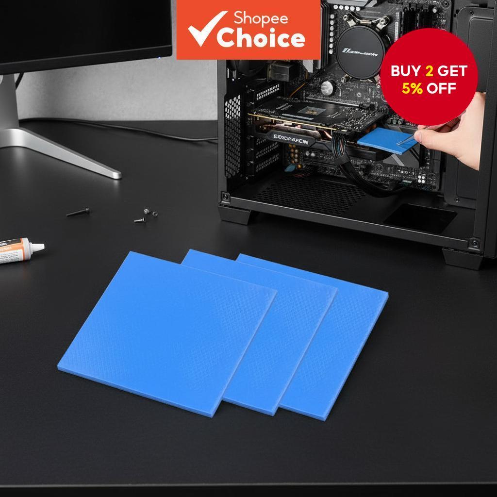 GPU Heat Dissipation Pad 100x100mm 1mm Conductive Silicone for Laptop ...