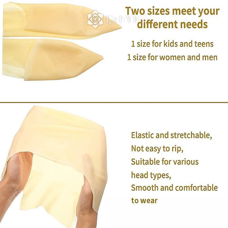 QrhYK> Funny latex Skin Fake Bald Head Unisex Fancy film Party Wig Cap ...