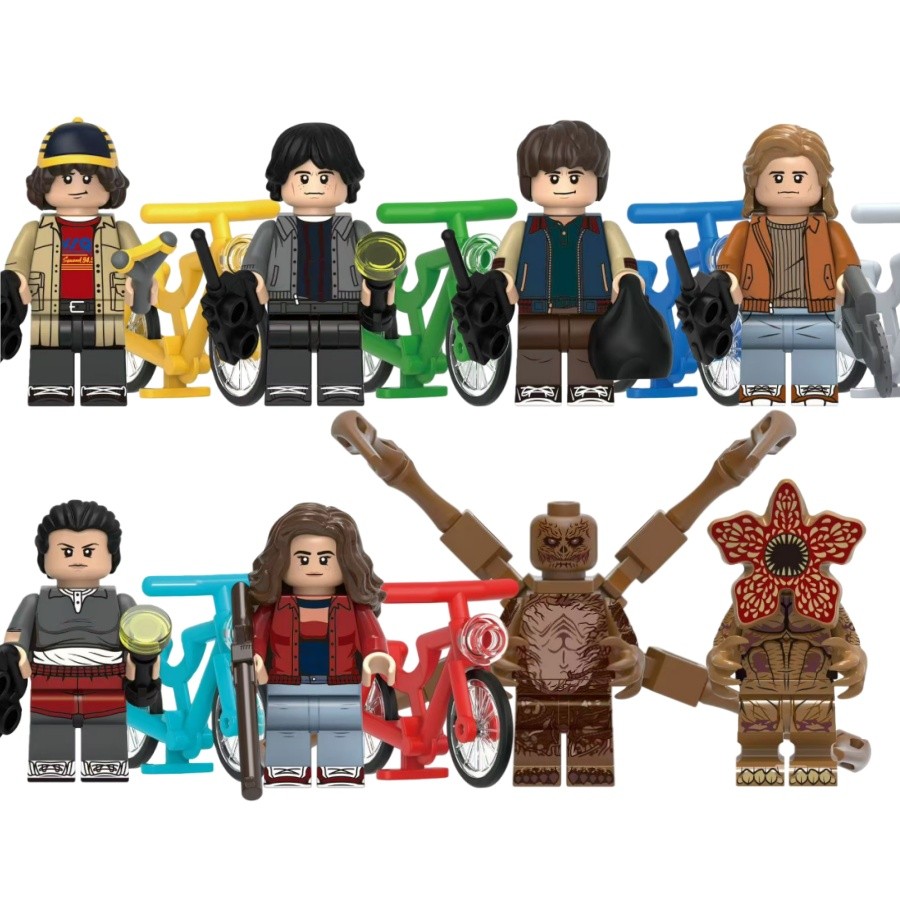 Stranger Things Action Figures Dustin Vecna Demogorgon Eleven Building ...