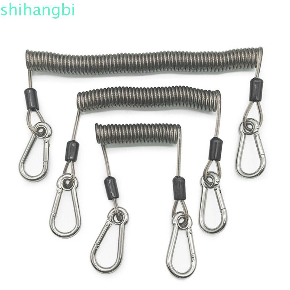 SHIHANGB Fishing Missed Rope, Elastic Coil Safety Rope Climbing Buckle ...