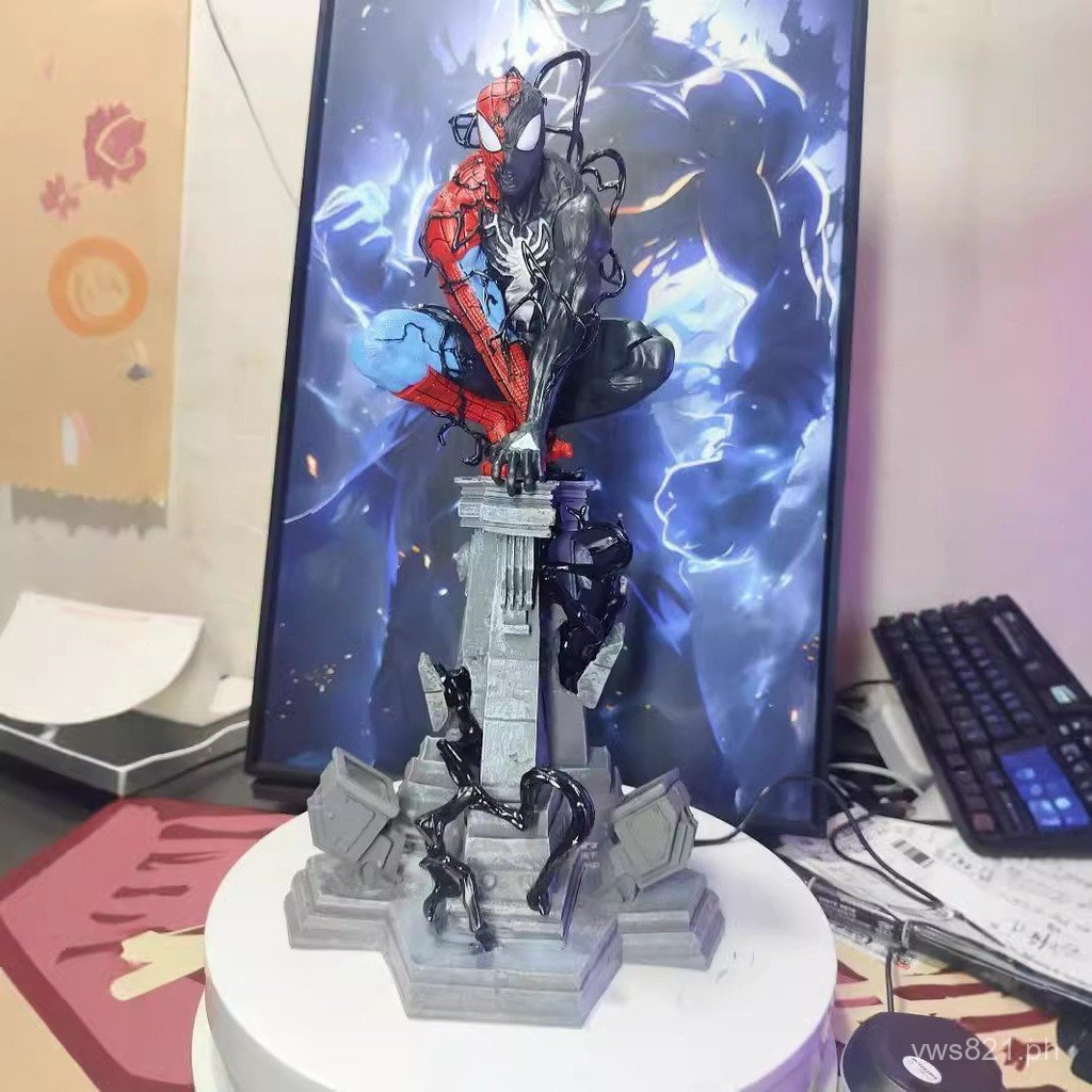 Model Motherland Edition Statue Figurine Venom GK Spider-Man Premium ...