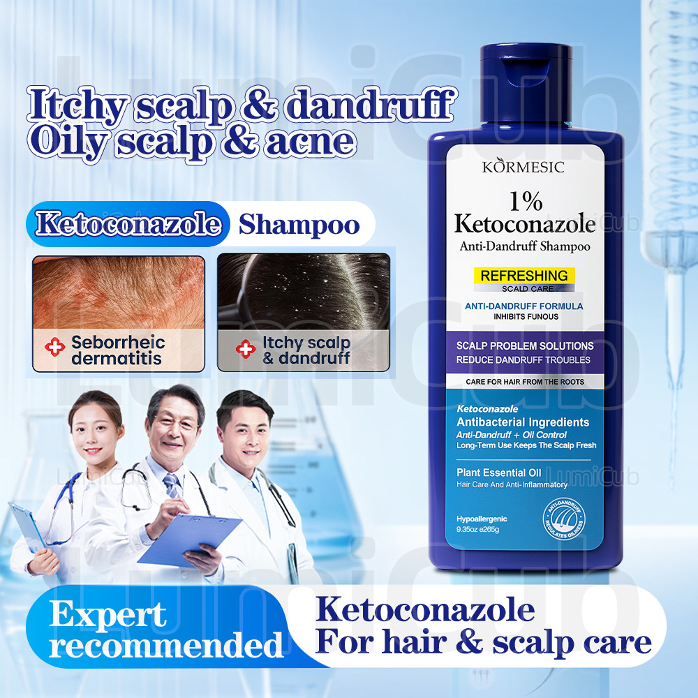 KORMESIC Anti-Dandruff Shampoo with 1% Ketoconazole | Oil Control ...
