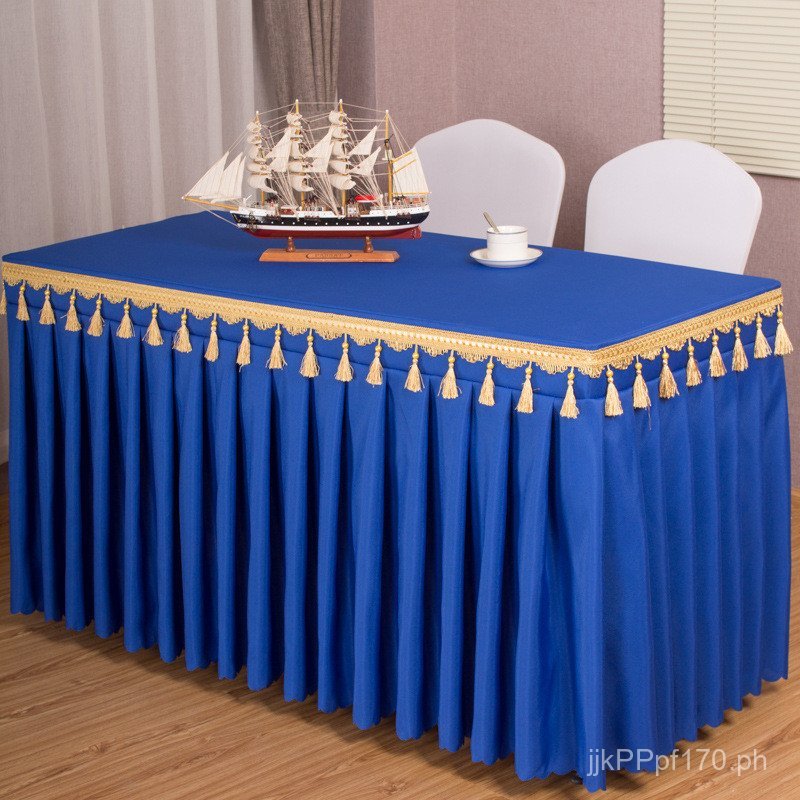 Table Skirt Table Cover Cloth Table Skirt Event Long Table Tassel ...