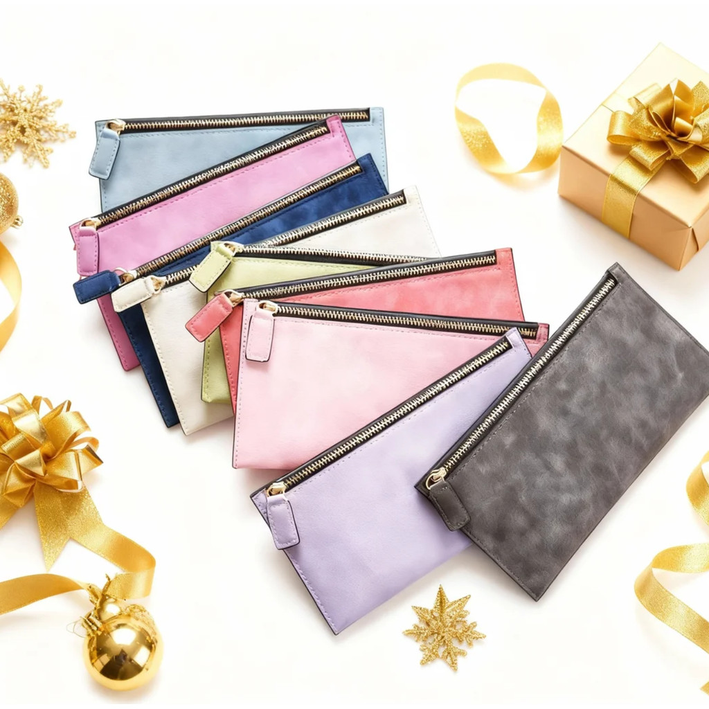 Luxury Simple Matte Wallet Women Multi-card Long Purse Woman Leather ...