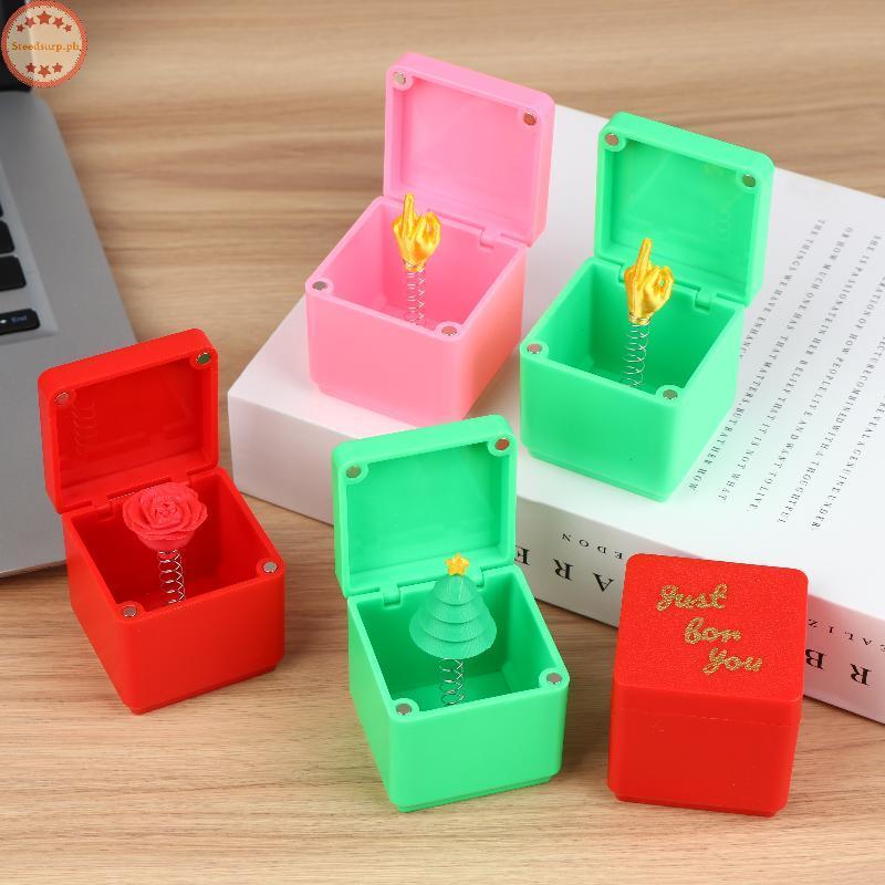 SURP Christmas Surprise Box Prank Middle Finger Gift Box Prank Toys ...
