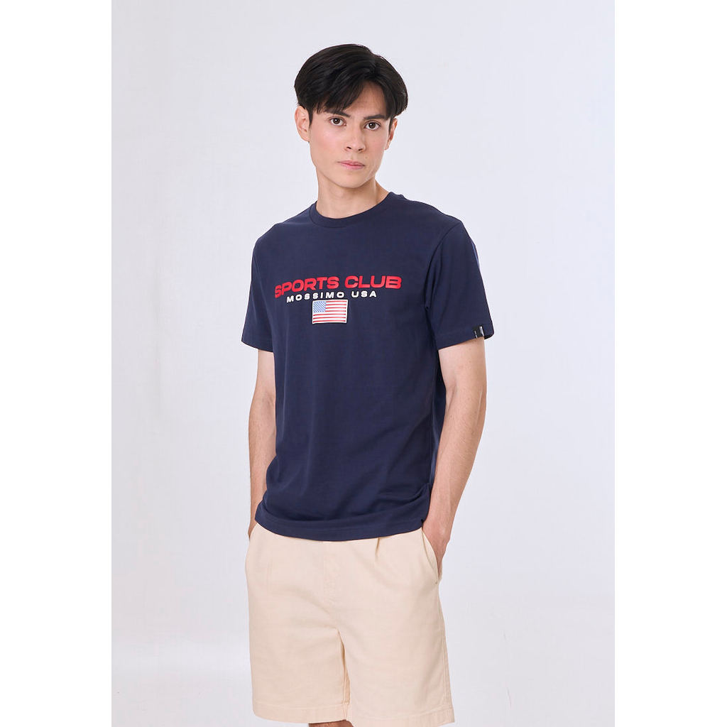 Mossimo Ivor Navy Blue Muscle Fit Tee | Shopee Philippines