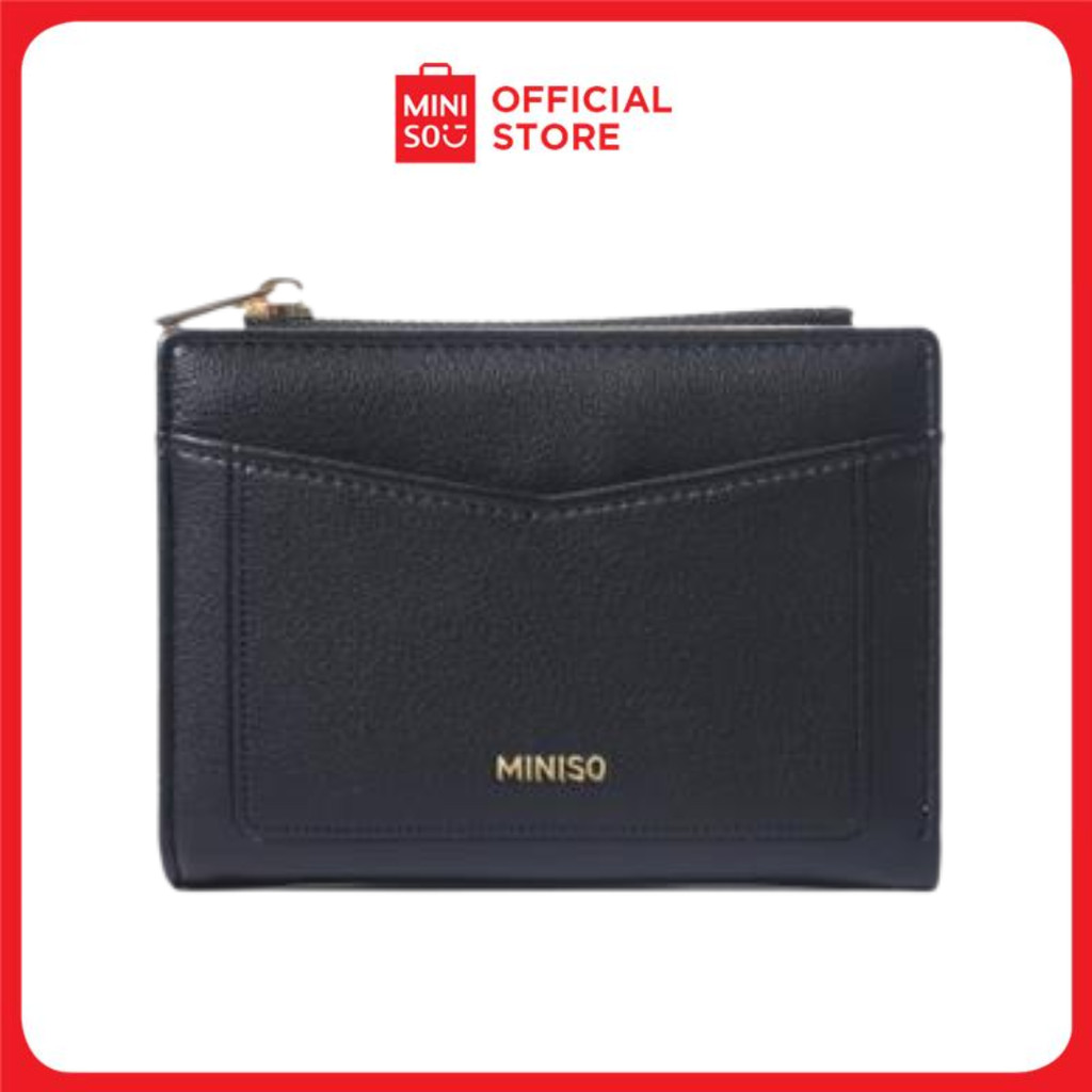MINISO Envelope Design Bi-Fold Women's Wallet(Black) | Shopee Philippines