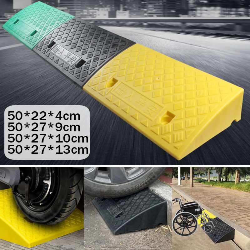Step Mat Ramp Portable Curb Ramps Heavy Duty Plastic Threshold Ramp Kit ...